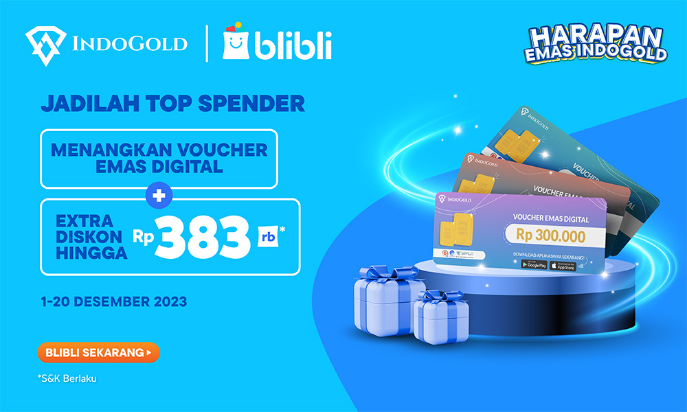 Harapan Emas IndoGold: Jadilah Top Spender di Blibli